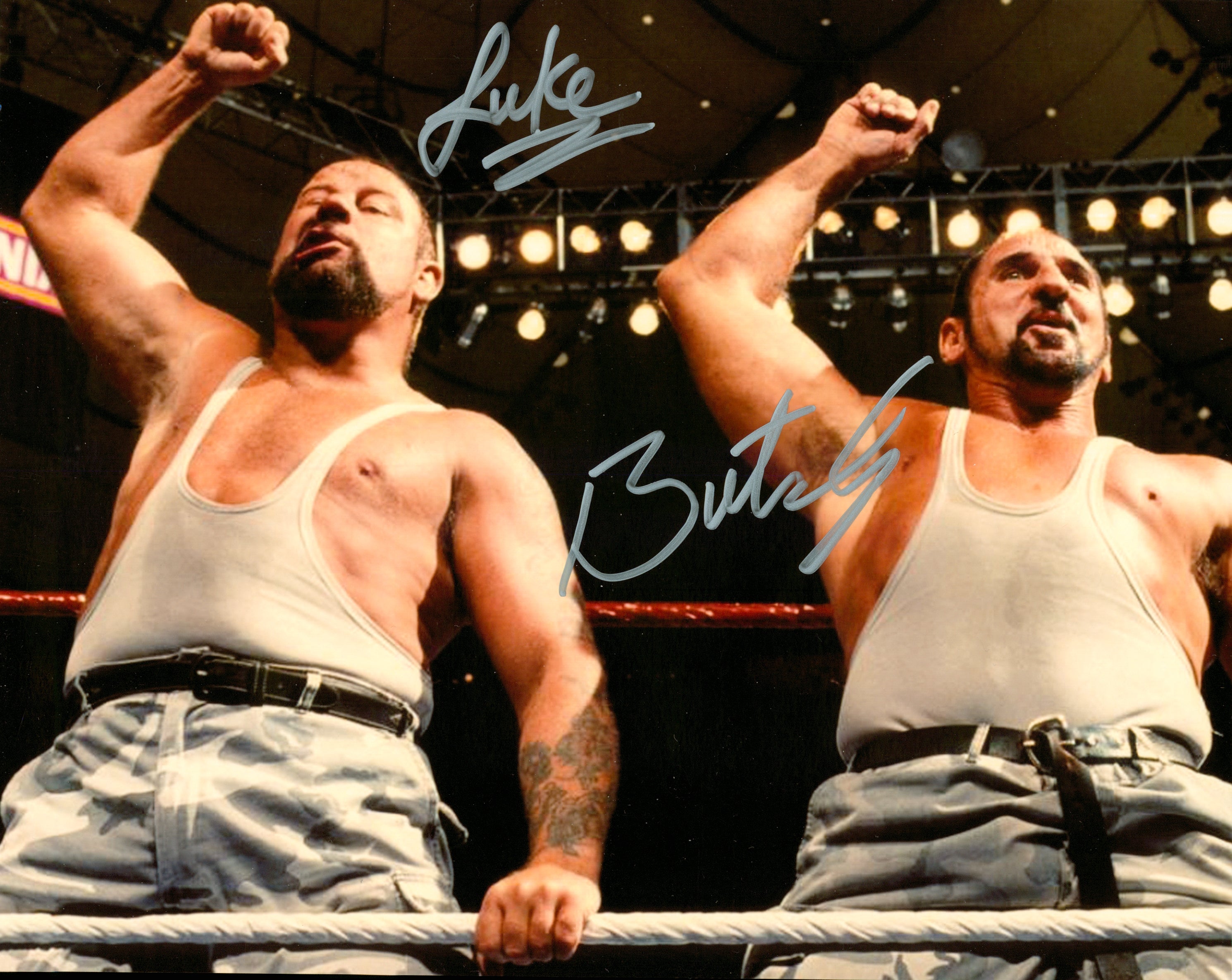 Bushwackers - Luke & Butch dual signed 8x10 Photo – Signed By Superstars