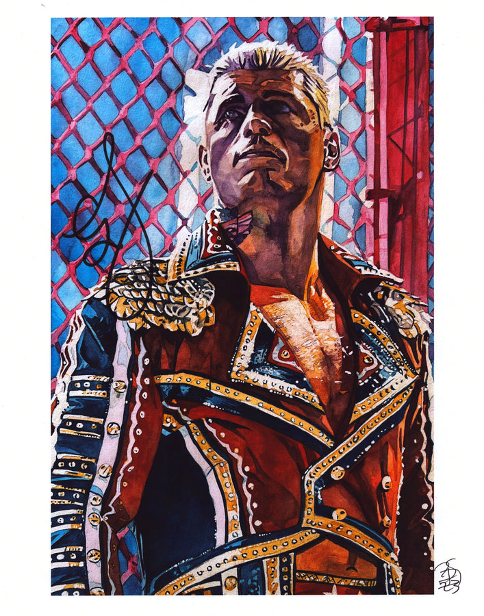 Cody Rhodes signed 11x14 Schamberger Art – Signed By Superstars