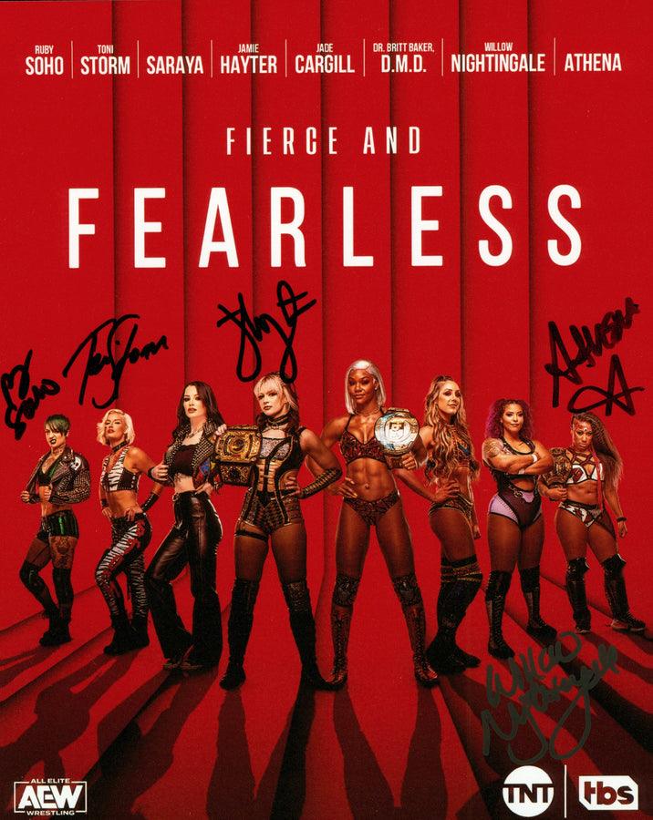 Ruby Soho, Toni Storm, Jamie Hayter, Willow Nightingale & Athena multi ...