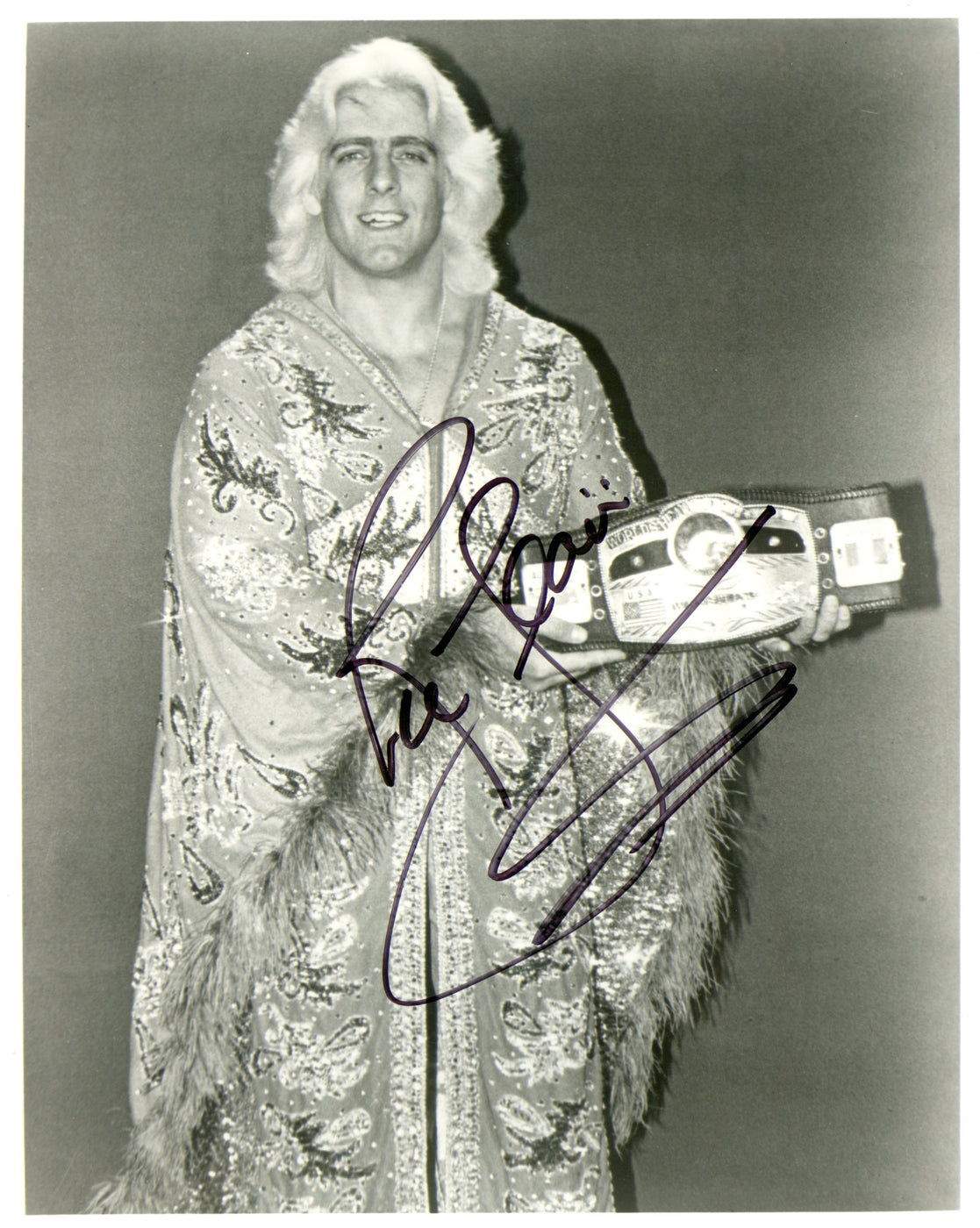 Ric Flair signed 8x10 Photo – Signed By Superstars