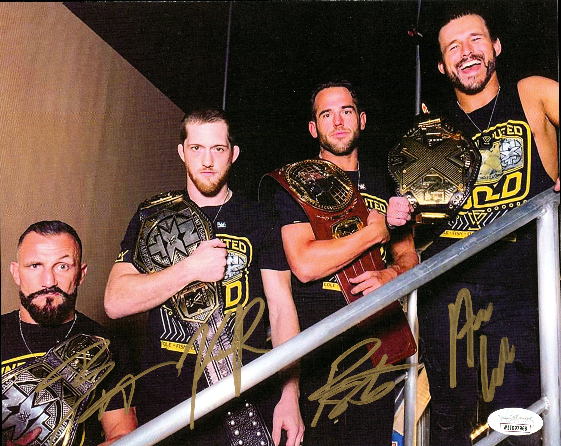 Adam Cole, Roderick Strong, Bobby Fish & Kyle O'Reilly multi signed 8x ...