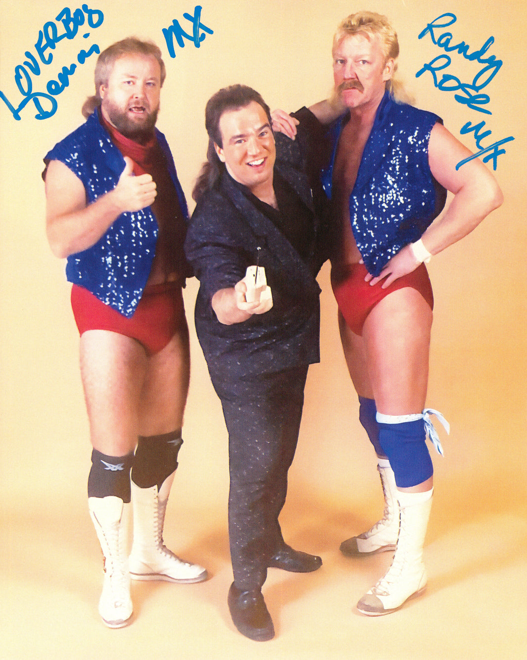 Original Midnight Express - Dennis Condrey & Randy Rose dual signed 8x – Signed By Superstars