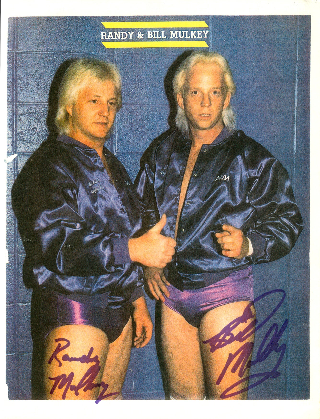Randy Mulkey & Bill Mulkey dual signed 8x10 Photo – Signed By Superstars