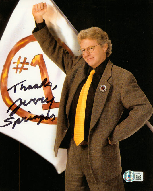 Jerry Springer signed 8x10 Photo (w/ Beckett) – Signed By Superstars