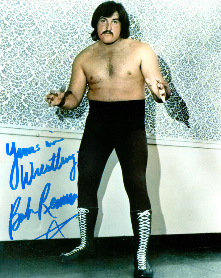 Bob Remus (Sgt Slaughter) signed 8x10 Photo – Signed By Superstars