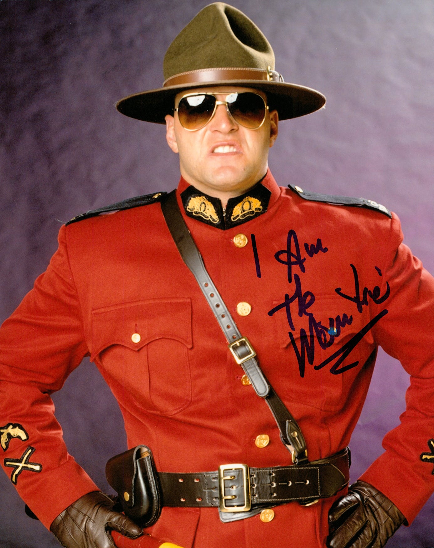 The Mountie signed 8x10 Photo – Signed By Superstars