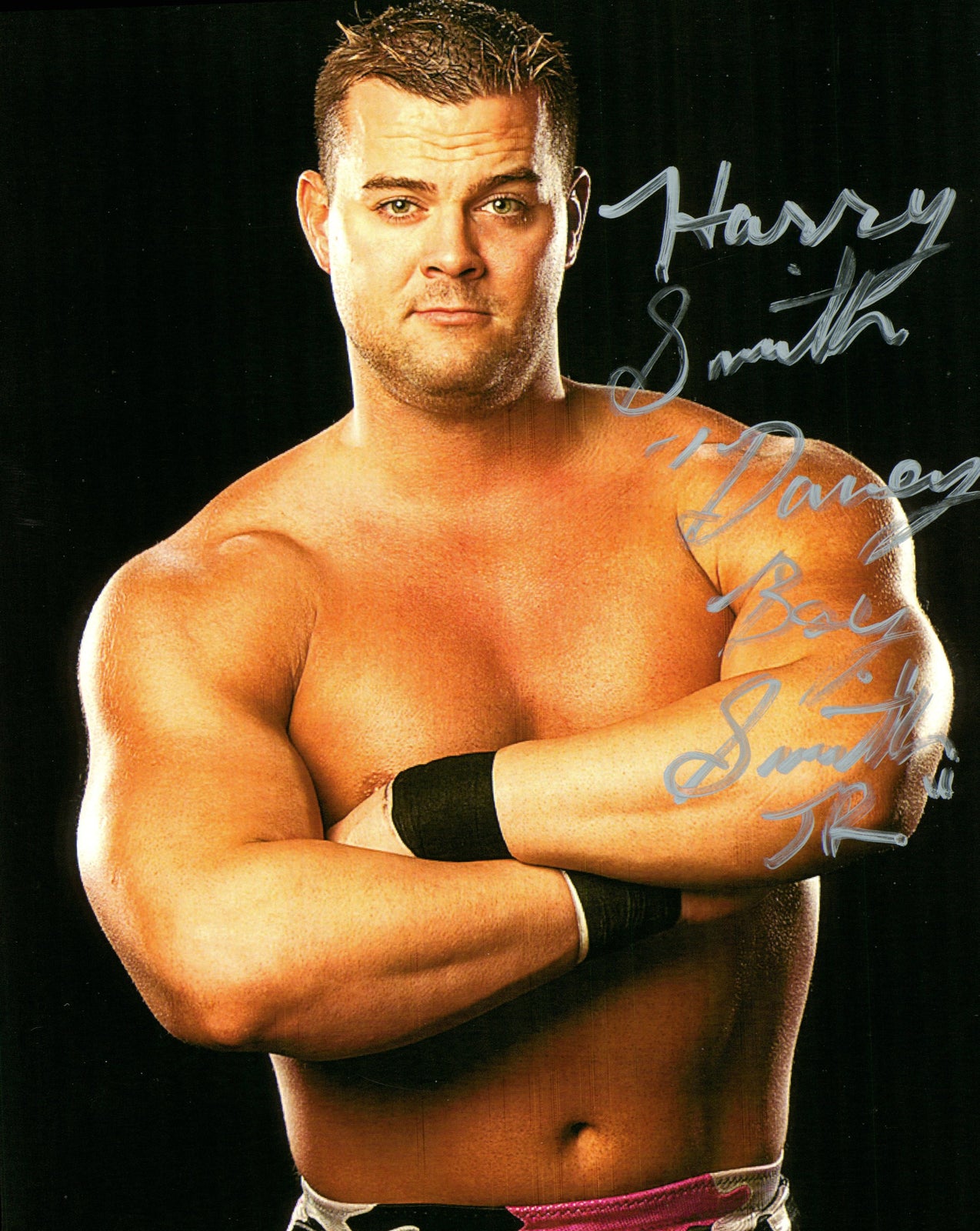 Harry Smith & Davey Boy Smith Jr dual signed 8x10 Photo – Signed By ...