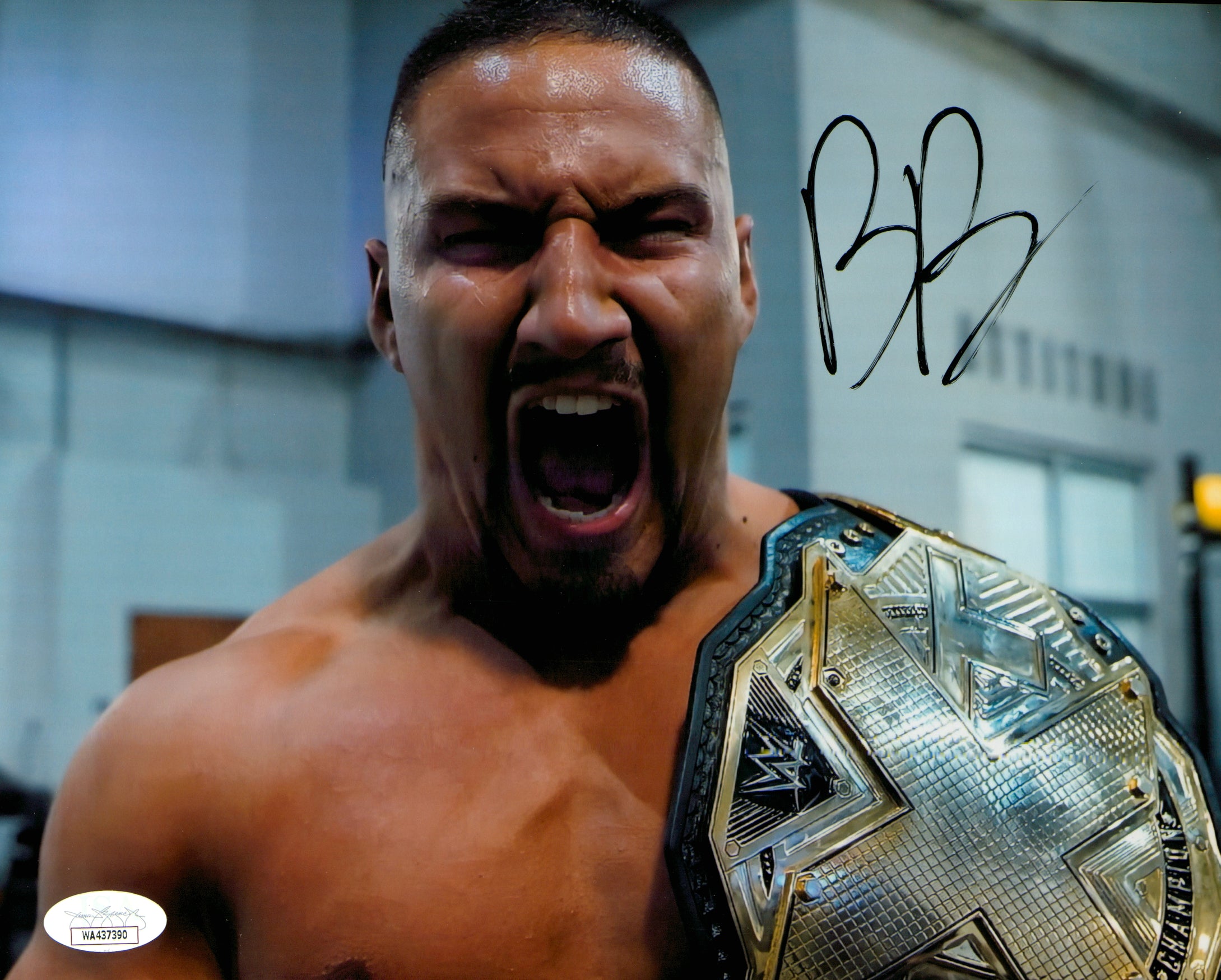 Bron Breakker signed Metallic 8x10 Photo (w/ JSA) – Signed By Superstars
