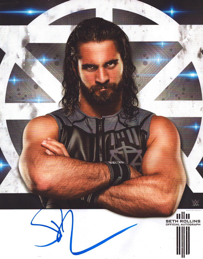 Seth Rollins signed 11x14 Photo – Signed By Superstars