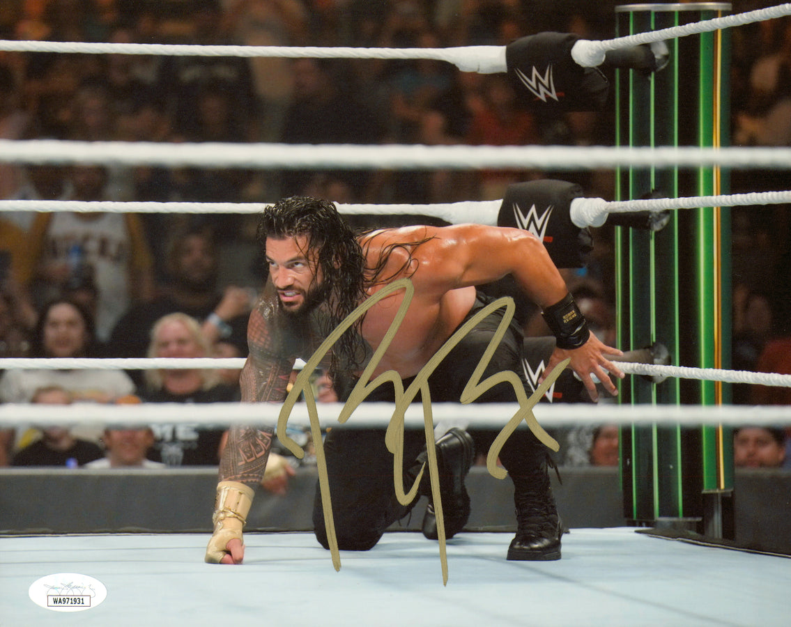 Roman Reigns signed 8x10 Photo (w/ JSA) – Signed By Superstars