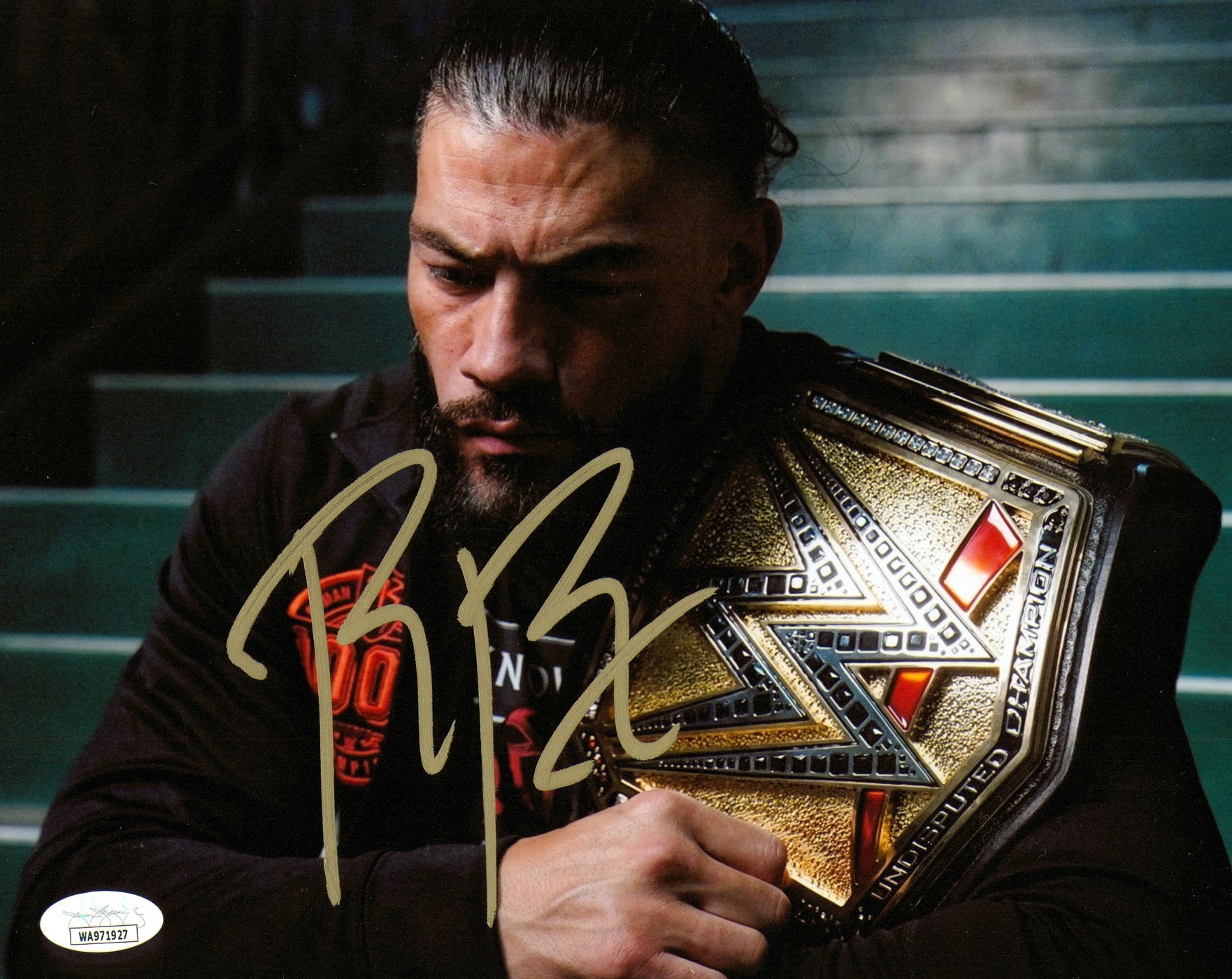 Roman Reigns signed 8x10 Photo (w/ JSA) – Signed By Superstars