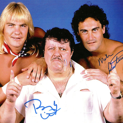 Barry Windham & Mike Rotunda dual signed 8x10 Photo – Signed By Superstars