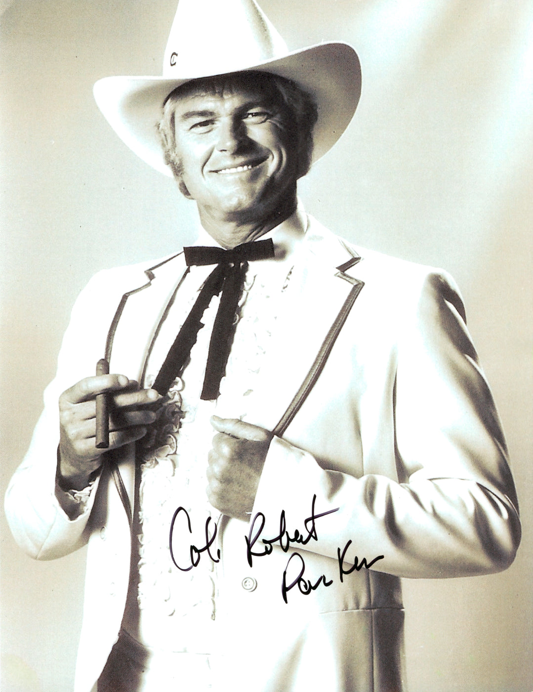 Col Robert Parker signed 8x10 Photo – Signed By Superstars