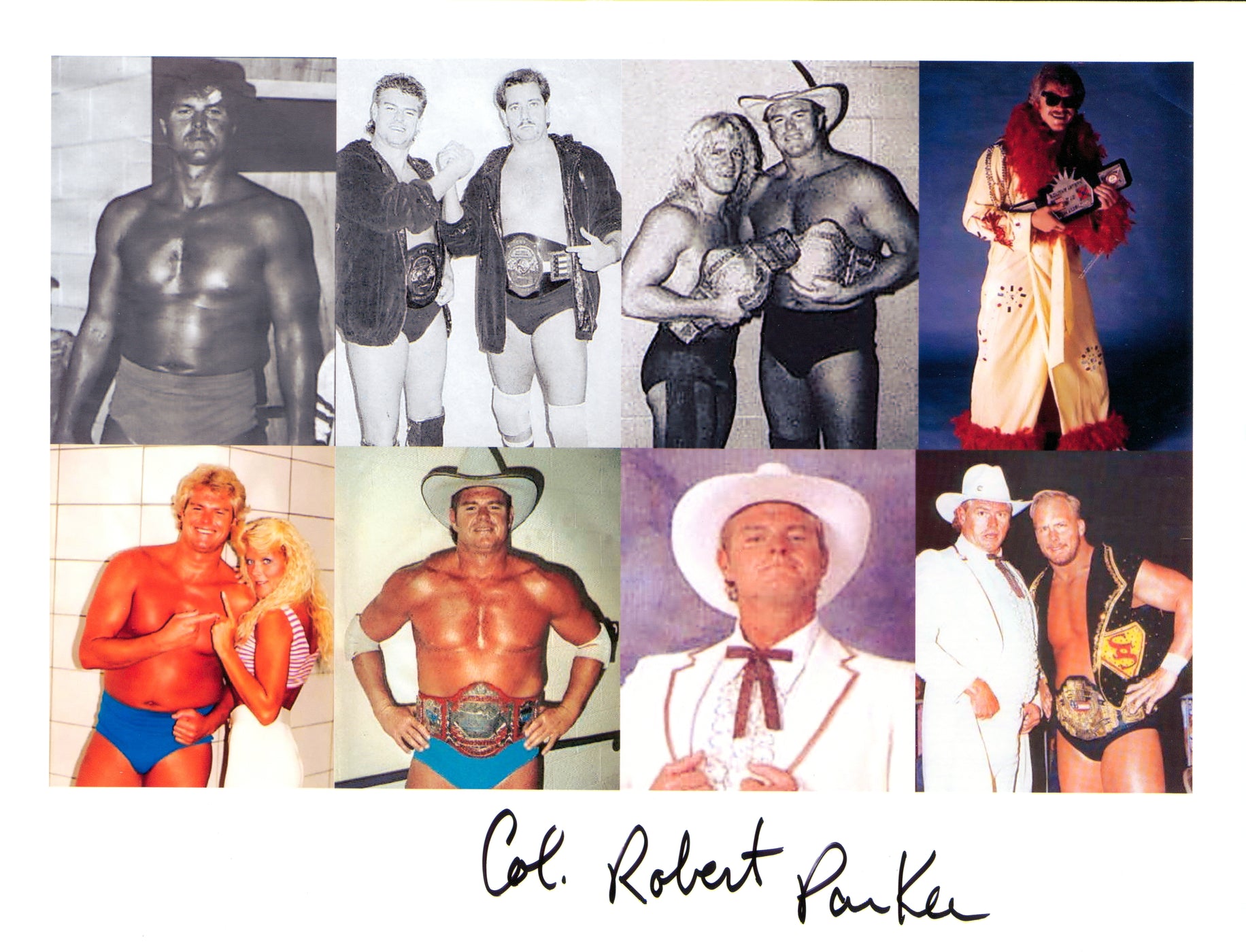 Col Robert Parker signed 8x10 Photo – Signed By Superstars