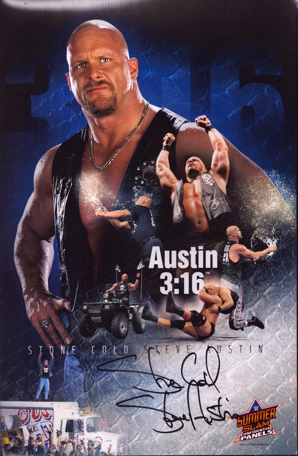 Stone Cold Steve Austin signed 11x17 Photo – Signed By Superstars