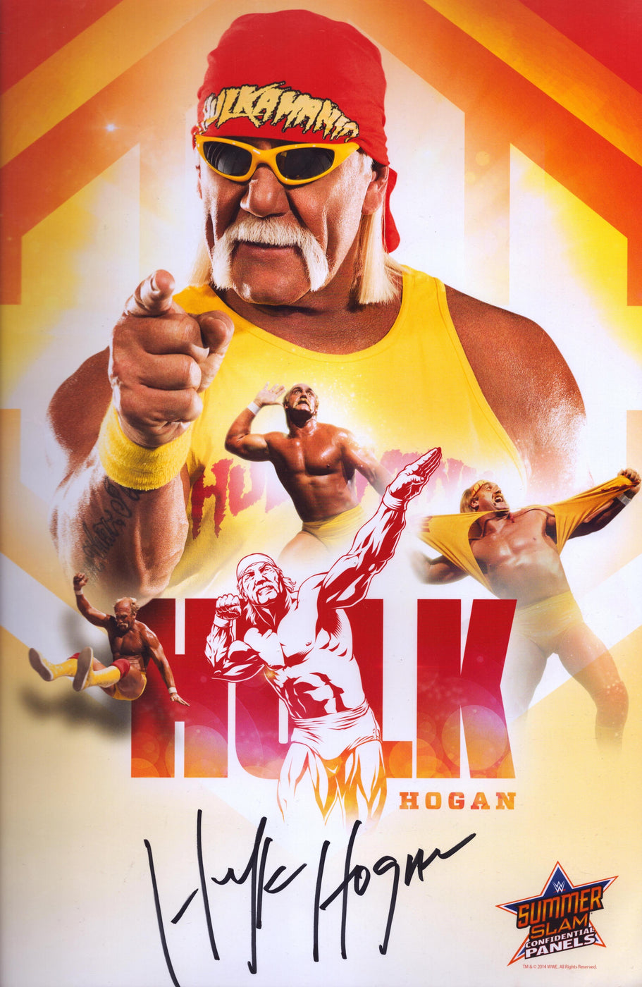 Hulk Hogan signed 11x17 Photo – Signed By Superstars