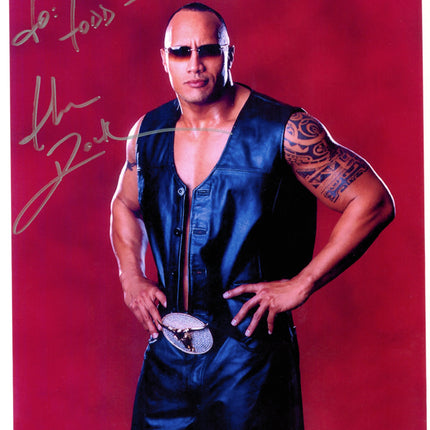 The Rock signed 8x10 Photo – Signed By Superstars