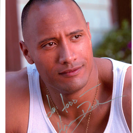 The Rock signed 8x10 Photo – Signed By Superstars