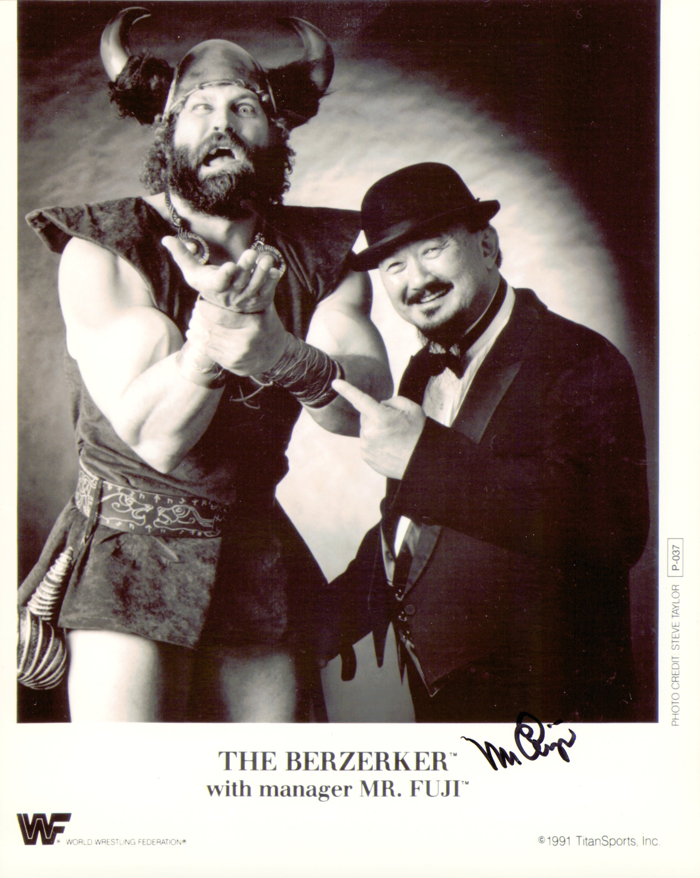 Mr Fuji signed 8x10 Photo – Signed By Superstars