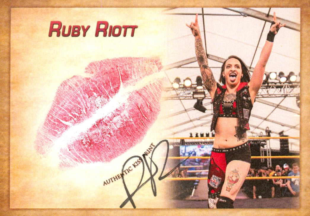 Ruby Riott signed Kiss Card – Signed By Superstars