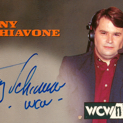 Tony Schiavone signed 1998 Topps WCW/NWO Trading Card – Signed By ...