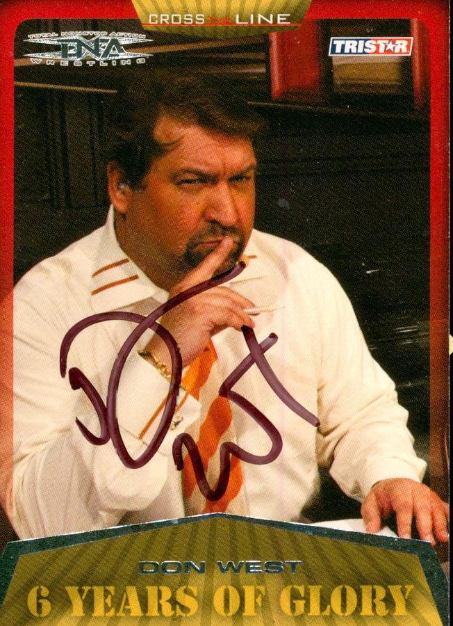 Don West signed 2008 TNA Wrestling Trading Card – Signed By Superstars