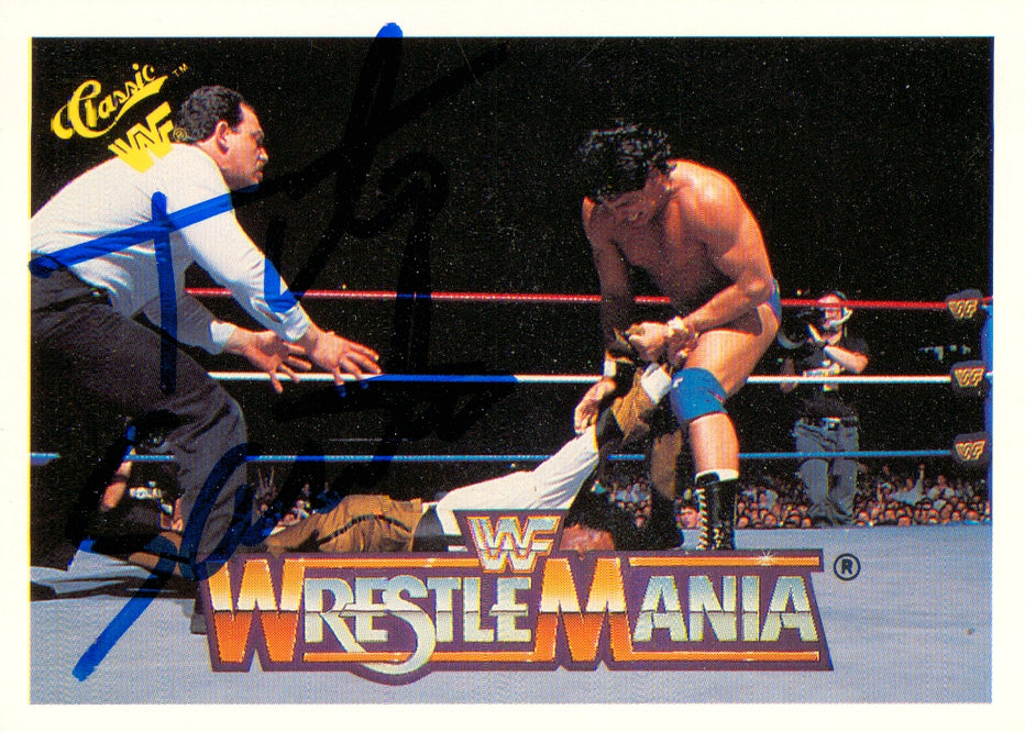 Tito Santana signed 1990 WWF Classics Trading Card – Signed By Superstars