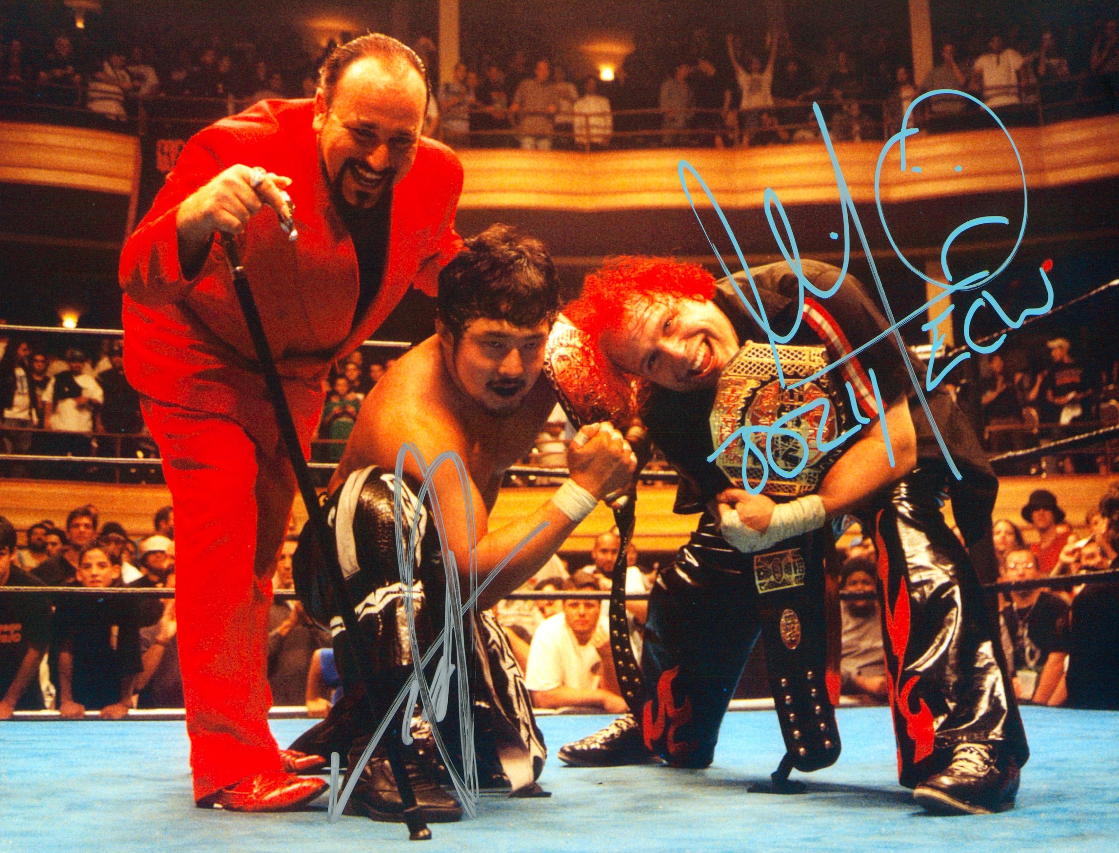 Yoshihiro Tajiri & Mikey Whipwreck dual signed 8.5x11 Photo – Signed By ...