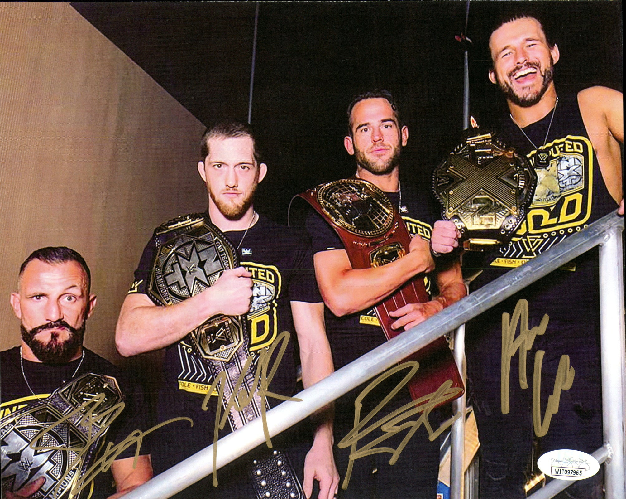 Adam Cole, Bobby Fish, Kyle O'Reilly & Roderick Strong multi-signed 8x ...