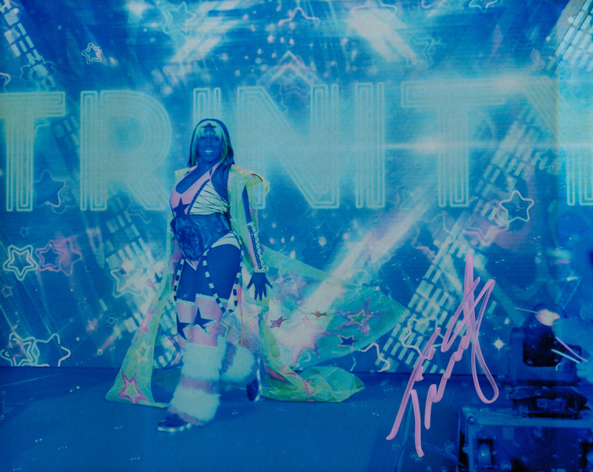 Trinity signed Metallic 8x10 Photo – Signed By Superstars