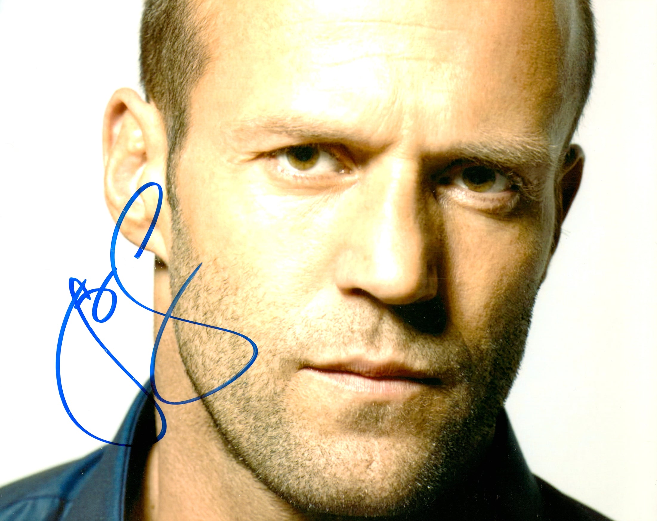 Jason Statham (The Transporter) signed 8x10 Photo – Signed By Superstars
