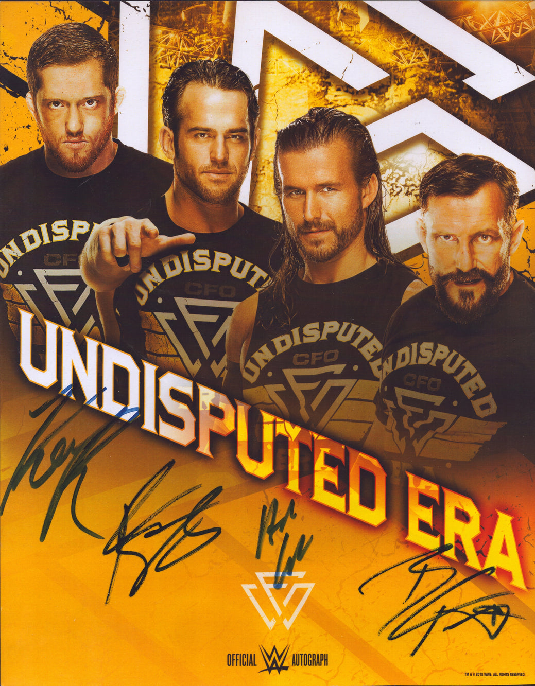 Adam Cole, Kyle O'Reilly, Bobby Fish & Roderick Strong multi-signed 11 ...
