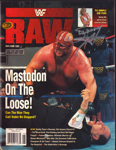 Sunny signed WWF Raw Magazine May/June 1996 – Signed By Superstars
