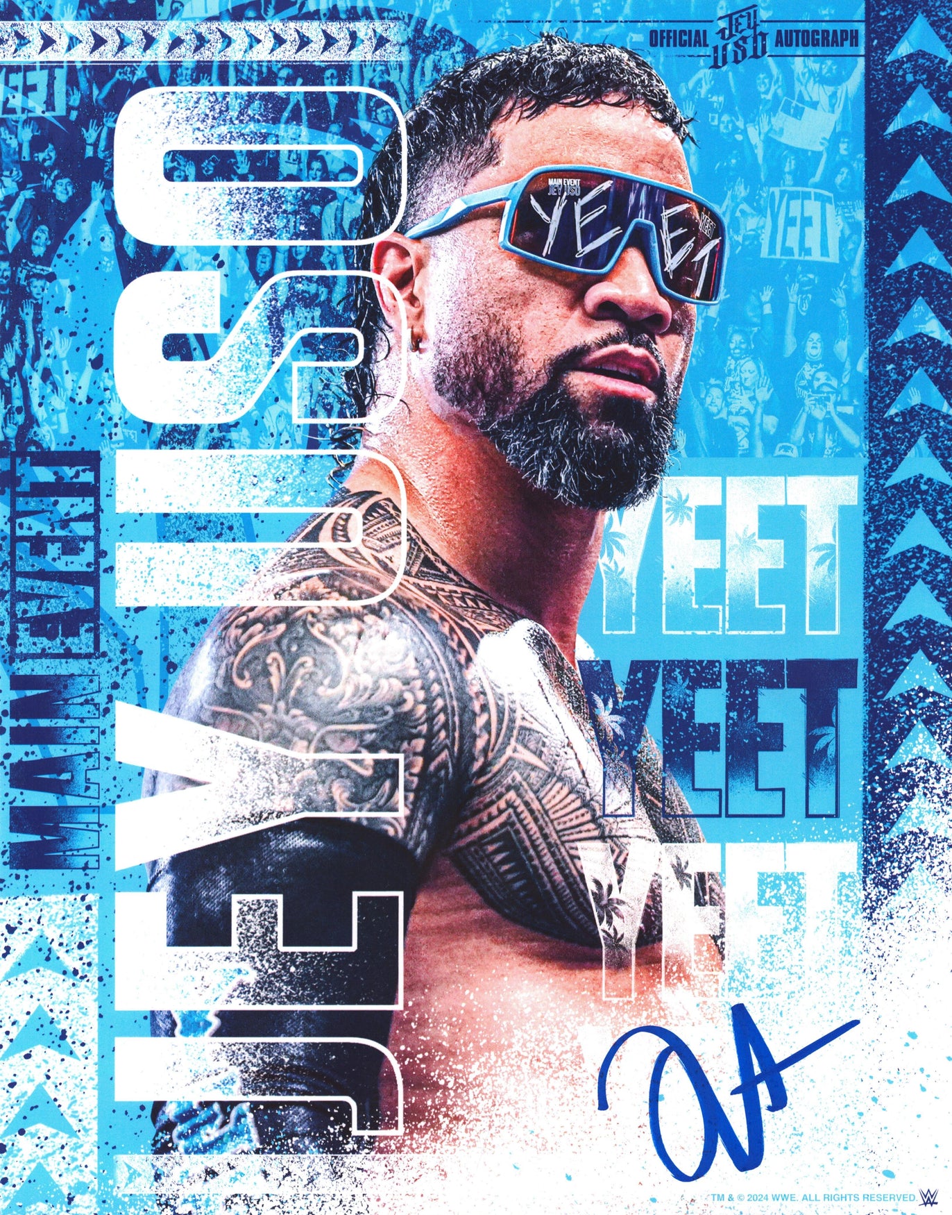 Jey Uso signed 11x14 Photo – Signed By Superstars