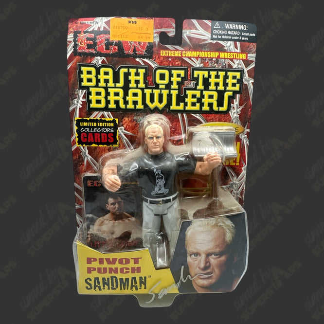 Sandman signed ECW Bash of the Brawlers Action Figure – Signed By ...