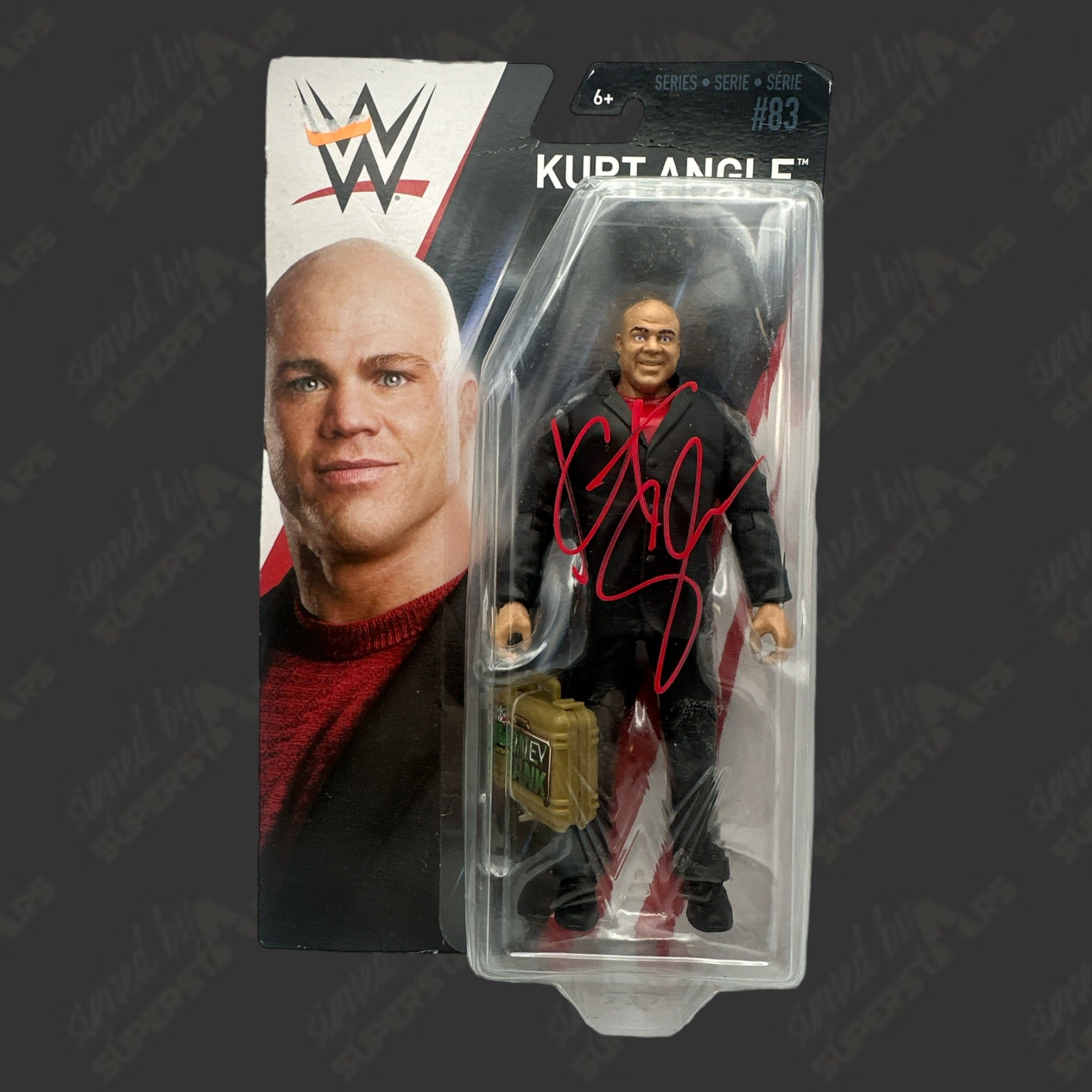 Kurt Angle signed WWE Series 83 Action Figure – Signed By Superstars