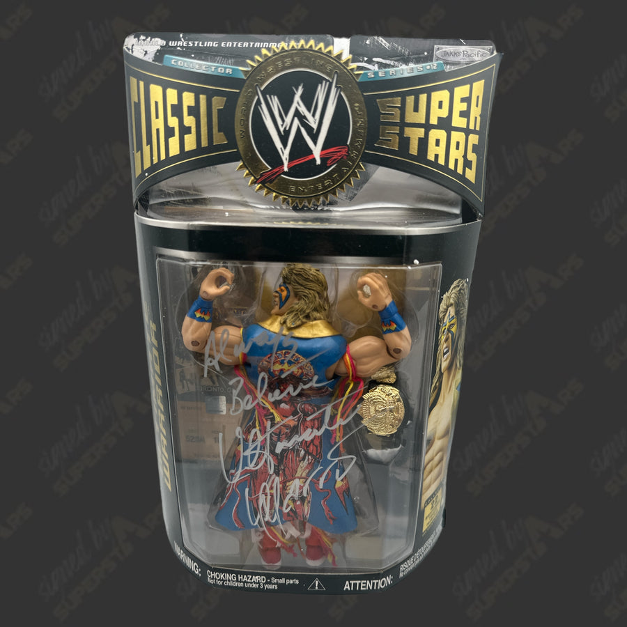 Ultimate Warrior signed WWE Jakks Classic Superstars Action Figure ...