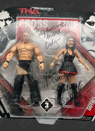 Daffney signed TNA Cross the line Action Figure 2pack – Signed By Superstars
