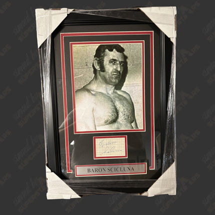 Baron Scicluna signed Framed Plaque – Signed By Superstars