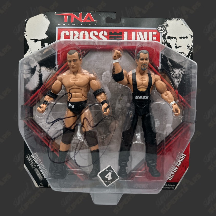 Eric Young signed TNA Cross the Line Action Figure 2pack – Signed By Superstars