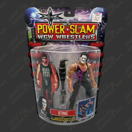 Sting signed WCW Power Slam Action Figure – Signed By Superstars
