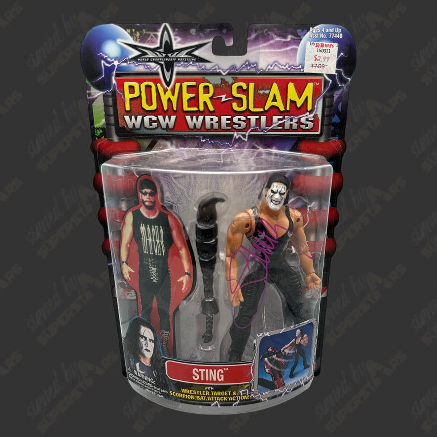 Sting signed WCW Power Slam Action Figure – Signed By Superstars