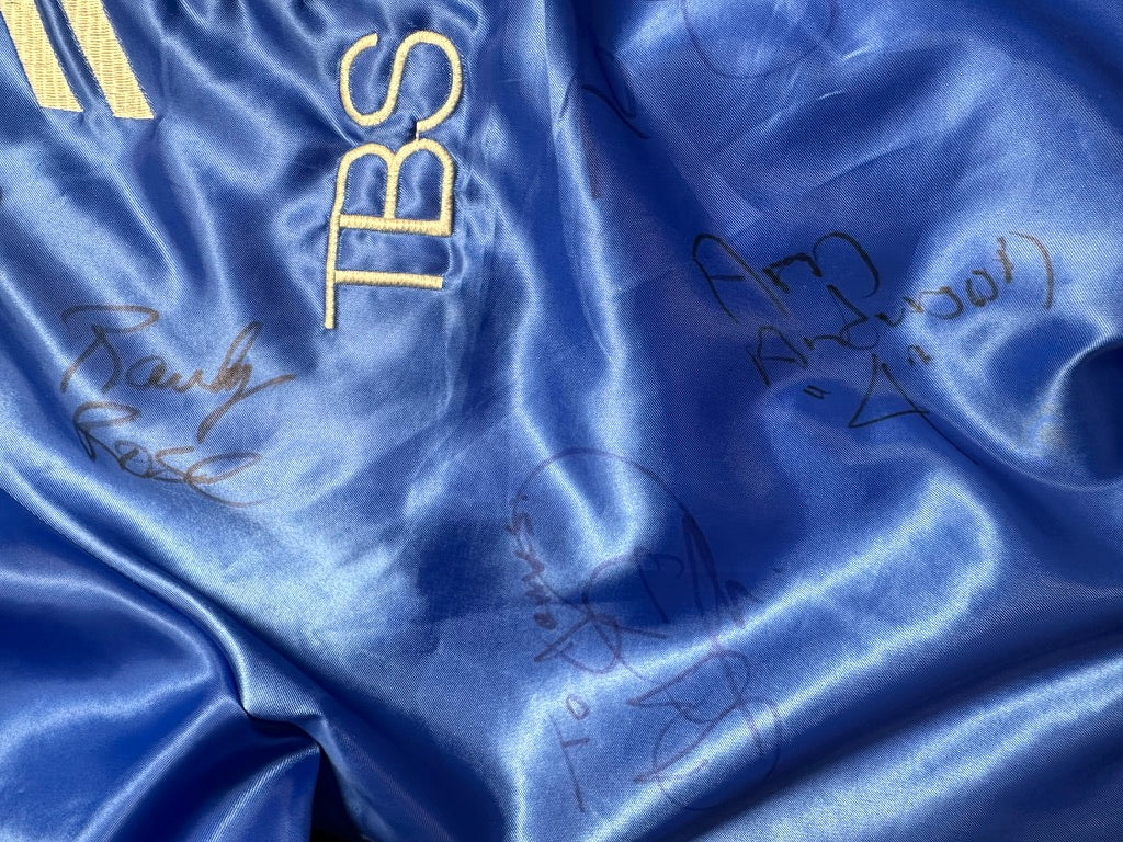 Multi-signed TBS Sports Jacket by NWA wrestlers (13 autographs ...