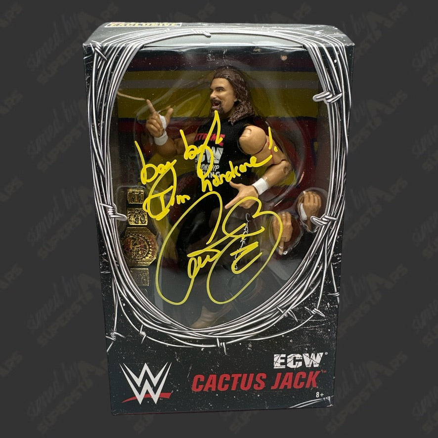 Cactus Jack signed WWE Exclusive ECW Action Figure – Signed By Superstars