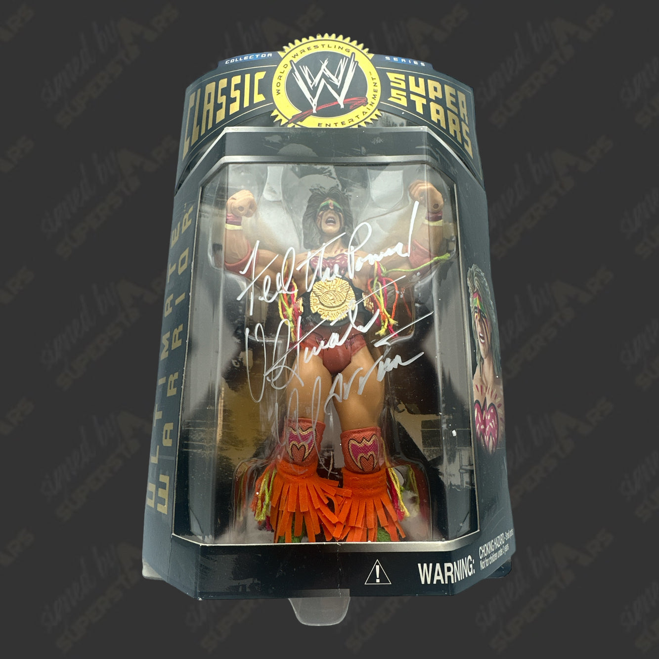 Ultimate Warrior signed WWE Jakks Classic Superstars Action Figure ...