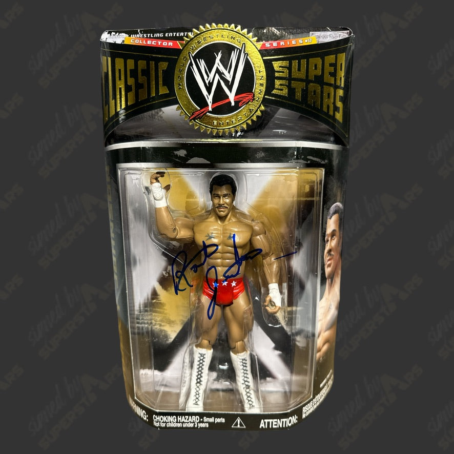 Rocky Johnson signed WWE Classic Superstars Action Figure – Signed By Superstars
