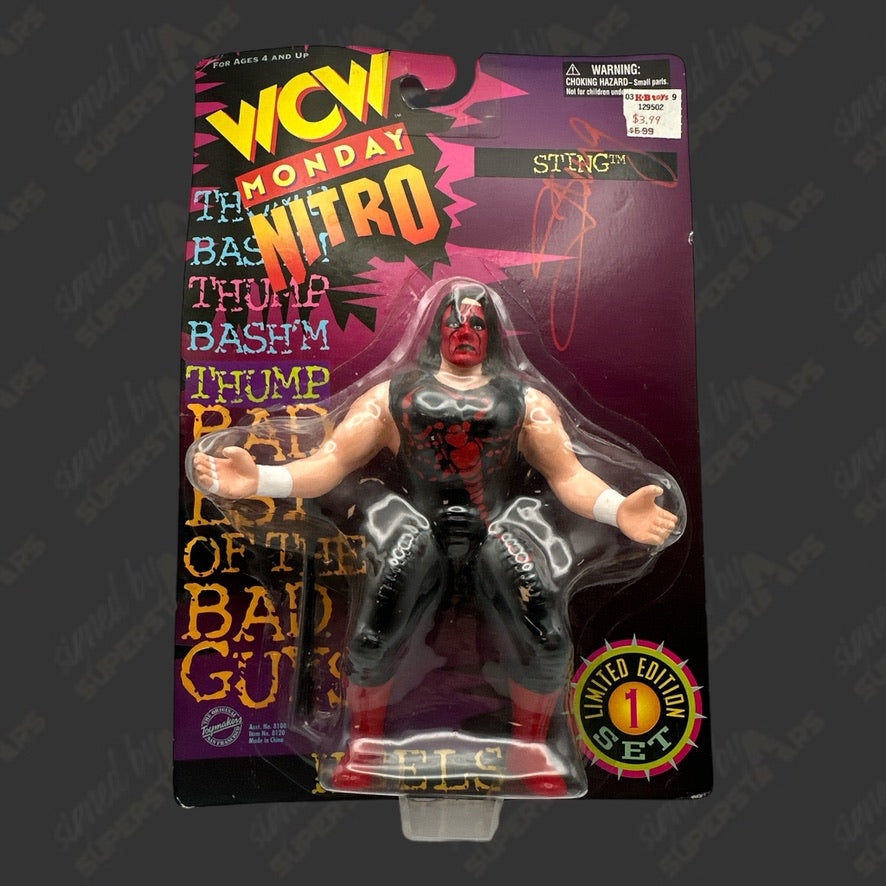 Sting signed WCW Monday Nitro Action Figure (Red Face Paint) – Signed By Superstars