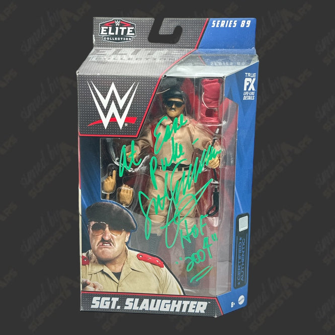 Sgt Slaughter signed WWE Elite Series #89 Action Figure – Signed By ...