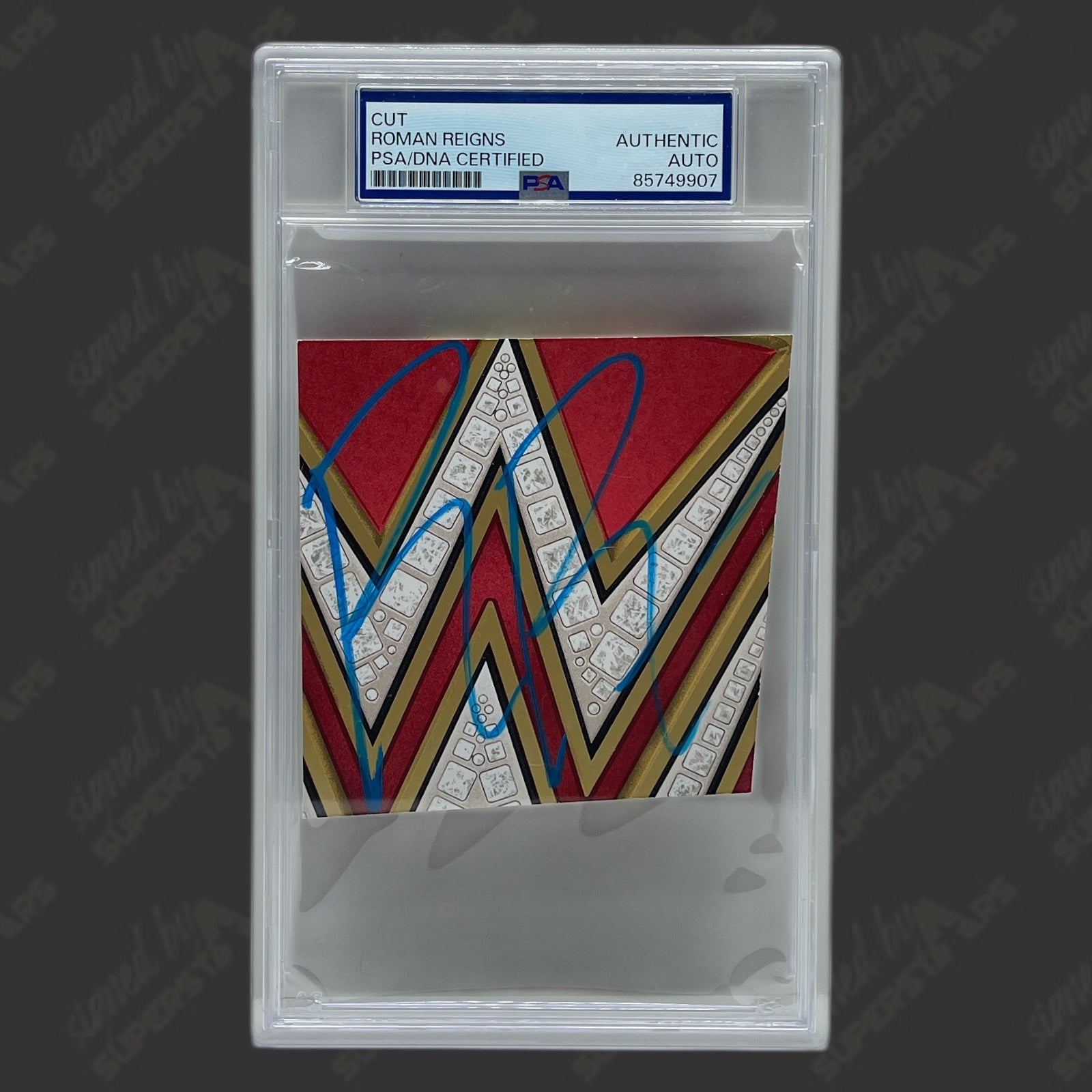 Roman Reigns signed Cut (w/ PSA) – Signed By Superstars