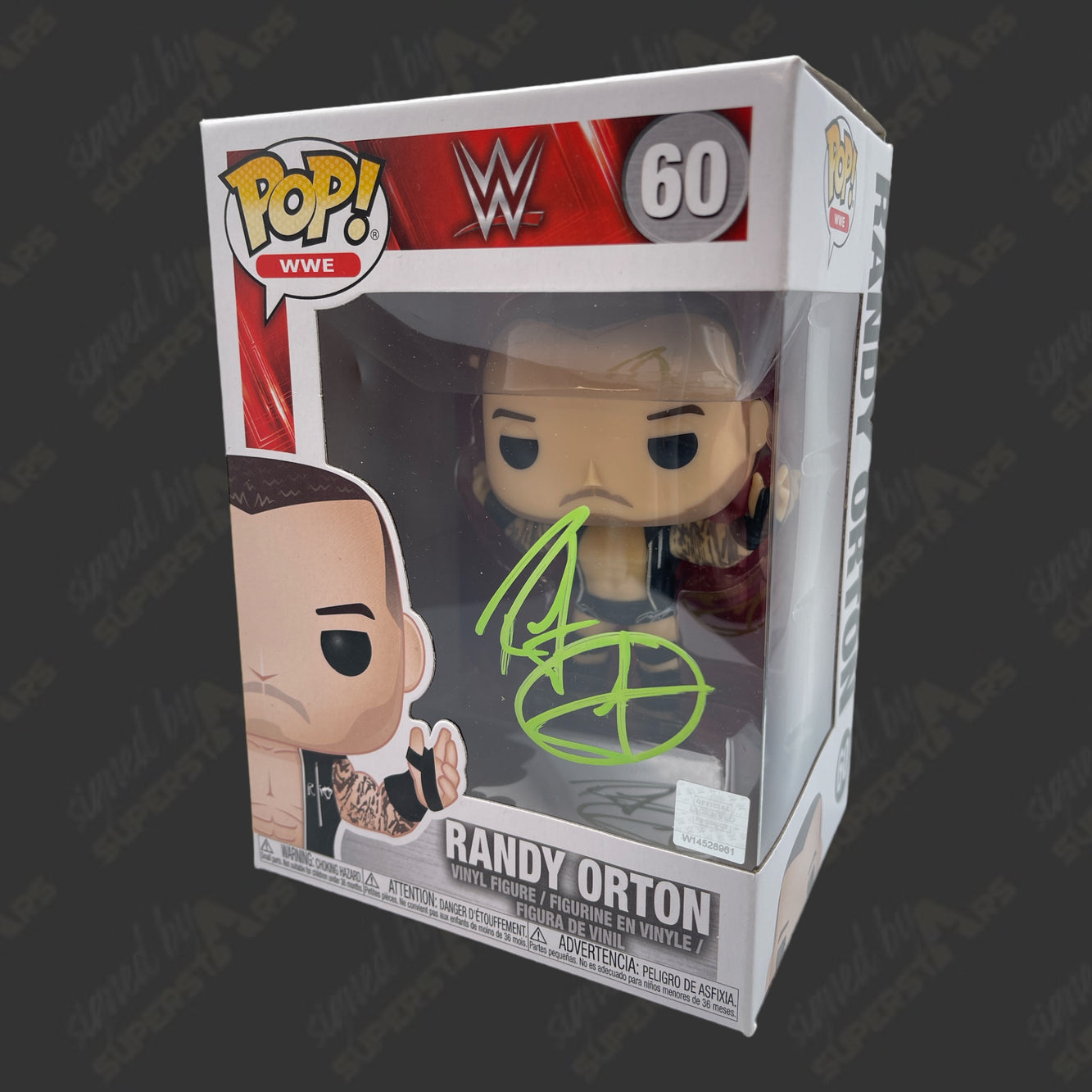 Randy Orton signed WWE Funko POP Figure #60 – Signed By Superstars